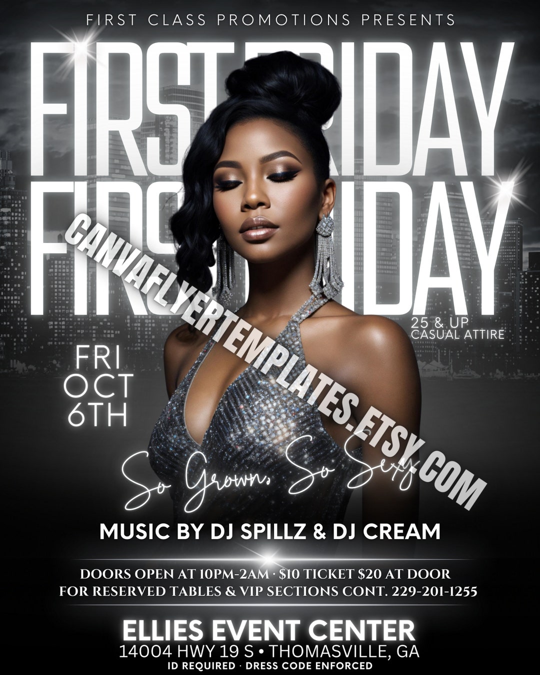 Editable Canva Motion Club Flyer Template First Friday - Etsy