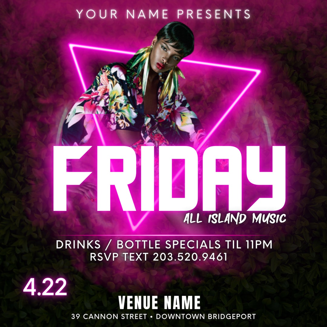 Editable Motion/animated Club Flyer Canva Template - Etsy