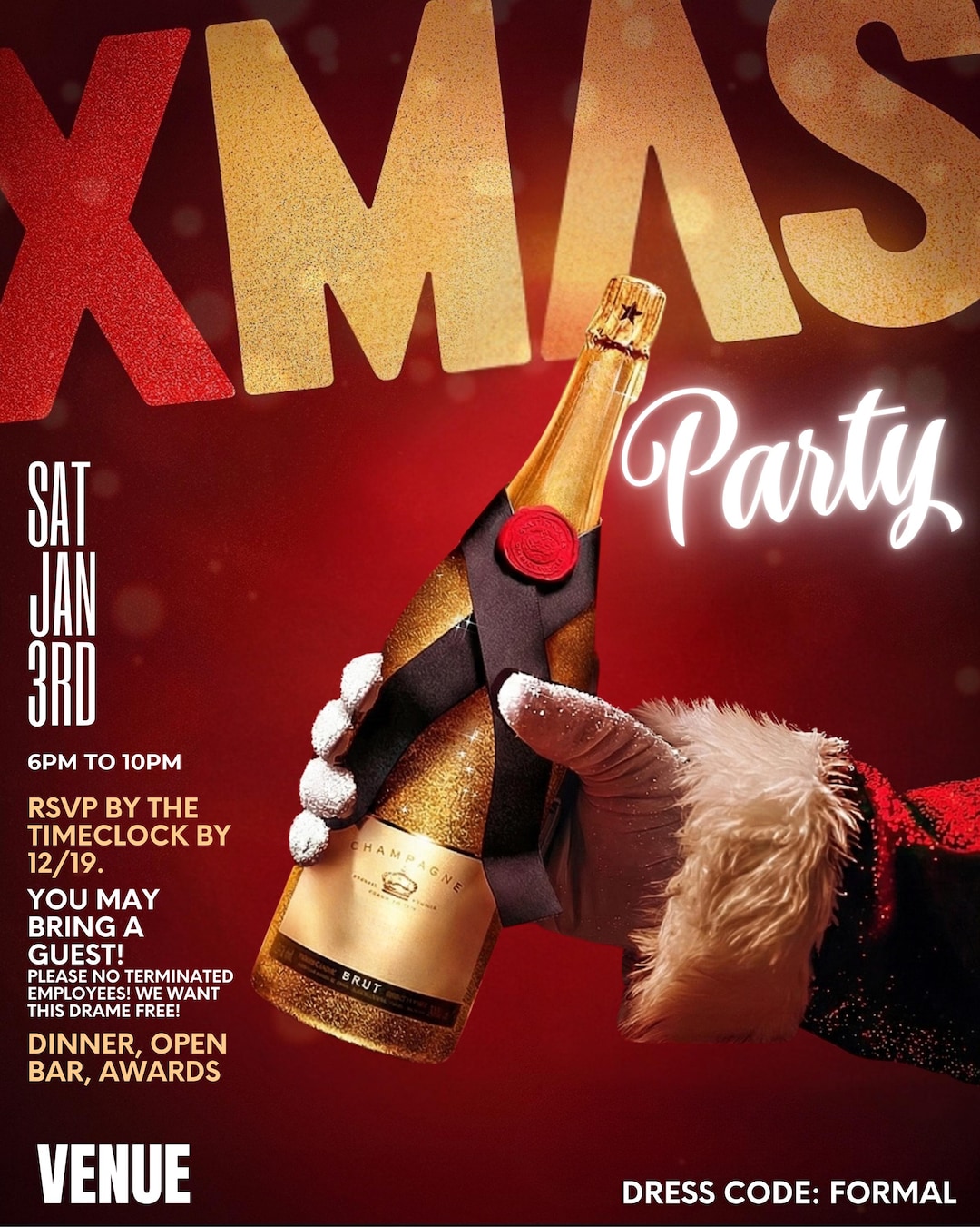 Editable Motion/animated Club Flyer Canva Christmas Xmas Party - Etsy