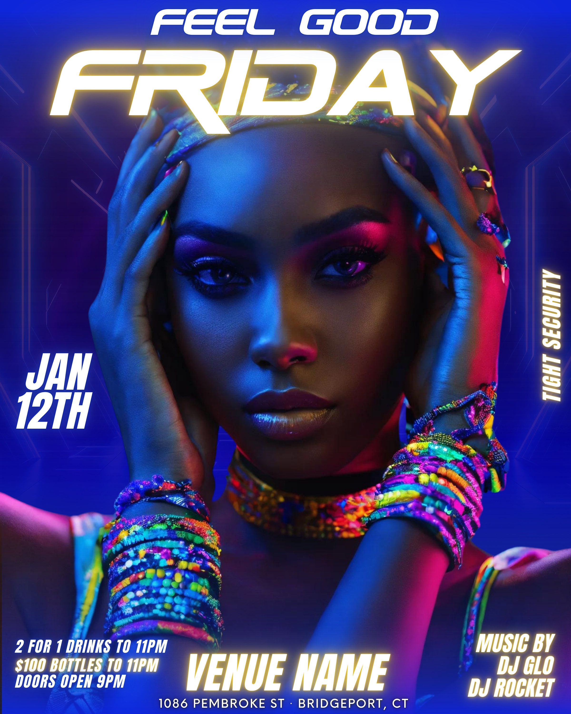 Editable Canva Motion Animated Club Flyer Template - Etsy