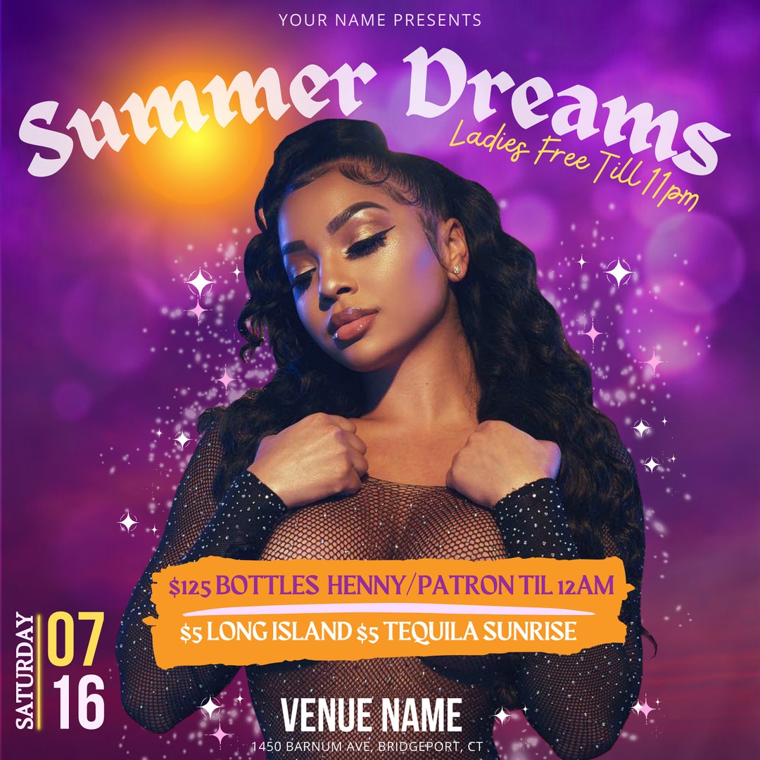Editable Motion/animated Club Flyer Canva Template - Etsy