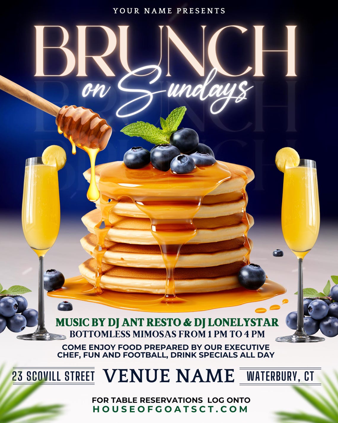 Editable Motion/animated Brunch Flyer Canva Template - Etsy