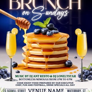 Editable Motion/animated Brunch Flyer Canva Template - Etsy