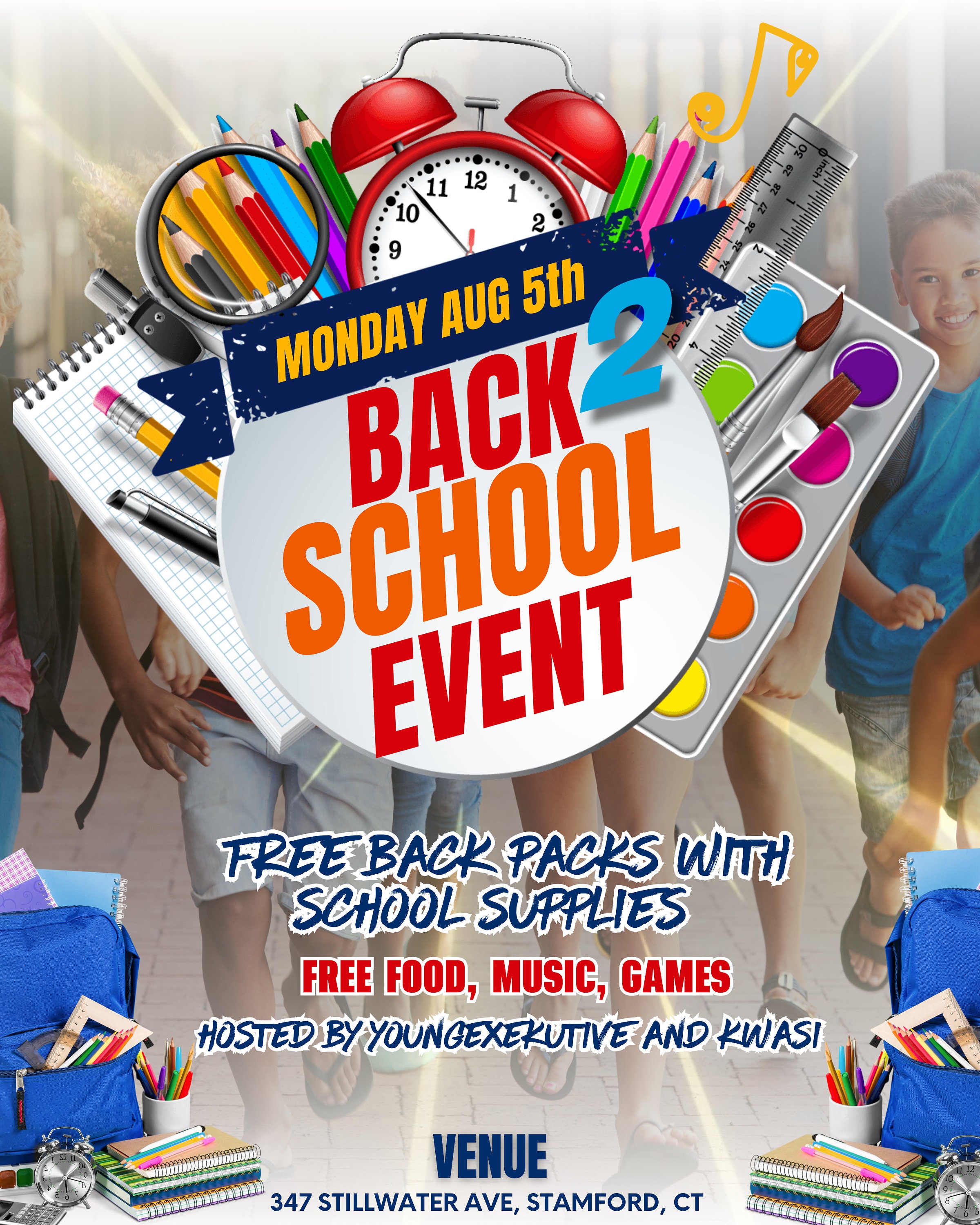 Editable Motion/animated Back to School Event Flyer Canva Template - Etsy