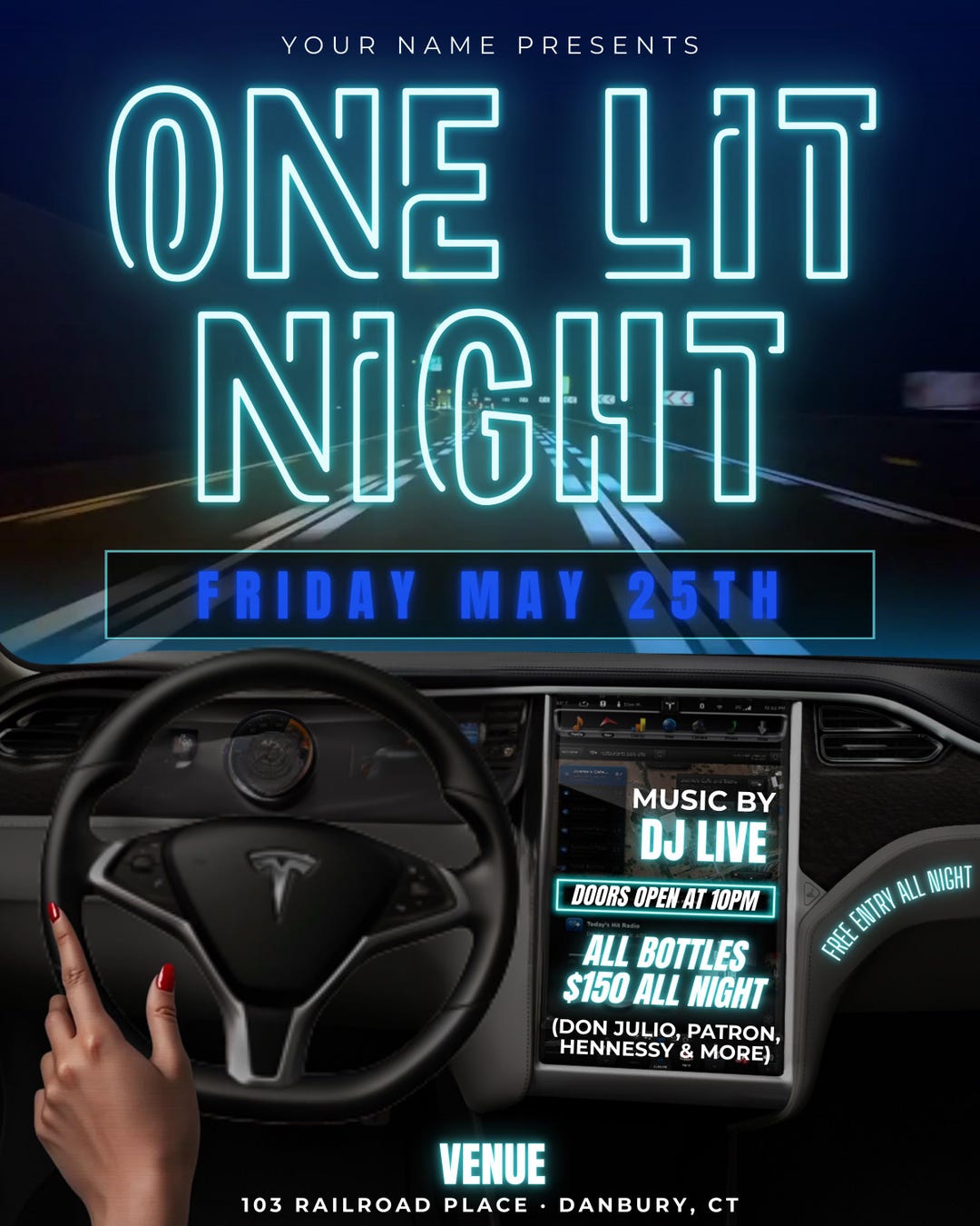 Animated Ladies Night Flyer: Baddies Club Canva Template (canva Pro ...