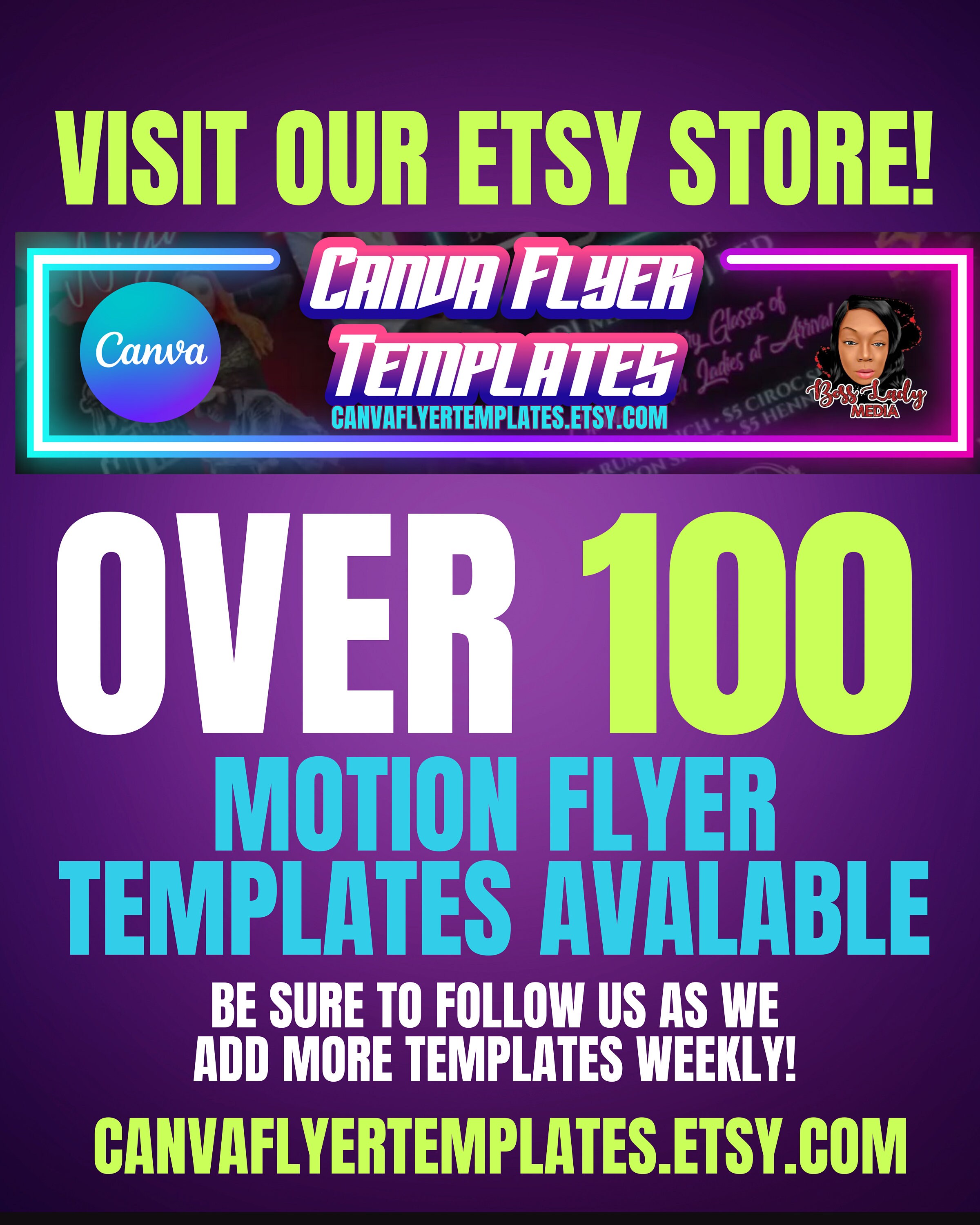 Editable Motion/animated Menu Canva Template - Etsy