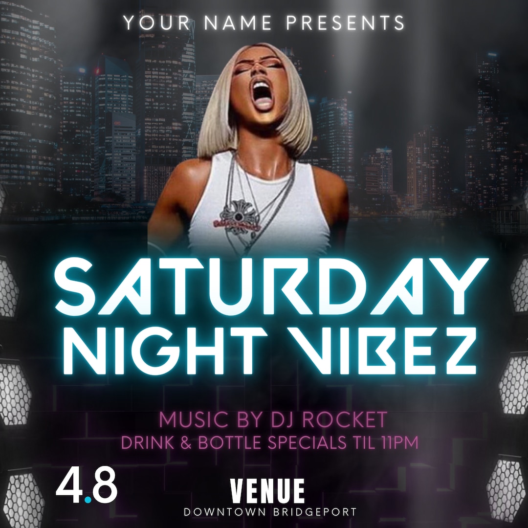 Editable Motion/animated Club Flyer Canva Template - Etsy