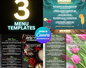 Editable Motion/animated Menu Canva Template - Etsy