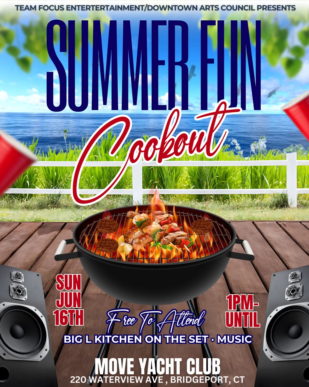 Editable Canva Motion Animated Cookout Bbq Flyer Template A Party Flyer ...