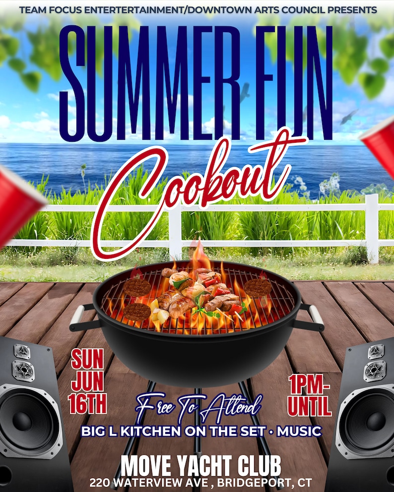 Editable Canva Motion Animated Cookout Bbq Flyer Template A Party Flyer ...