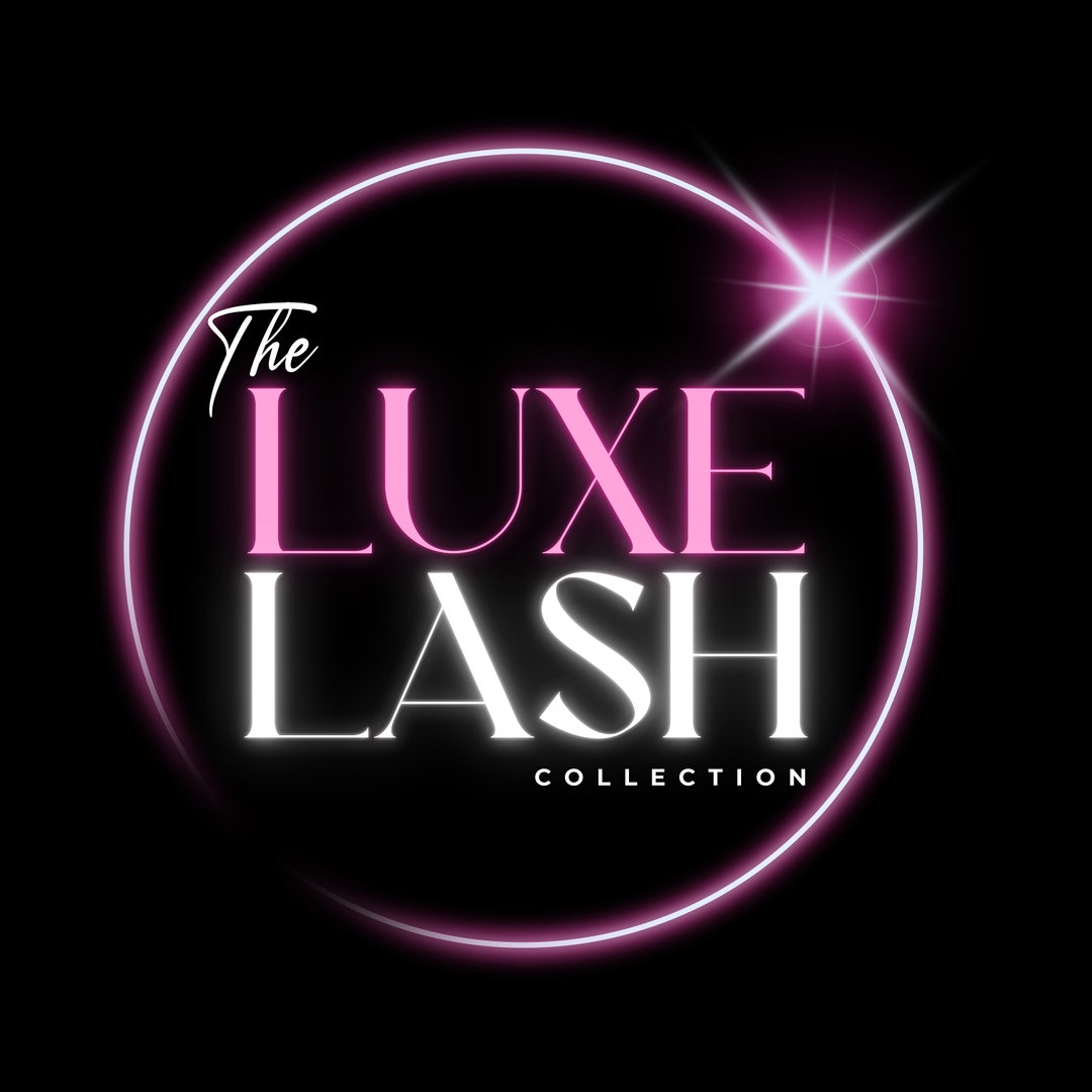 Animated Neon Pink Lash Logo Template: Editable Canva Beauty Logo - Etsy
