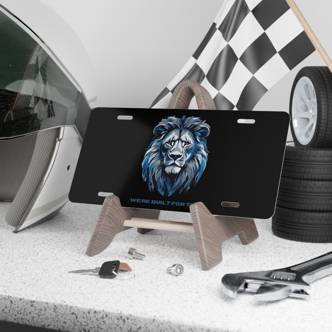 Detroit Lions Vanity Plate: "we're Built for This" Aluminum License ...