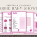 Pink Baby Shower Family Feud | Pink Doll Baby Shower Game Printable ...