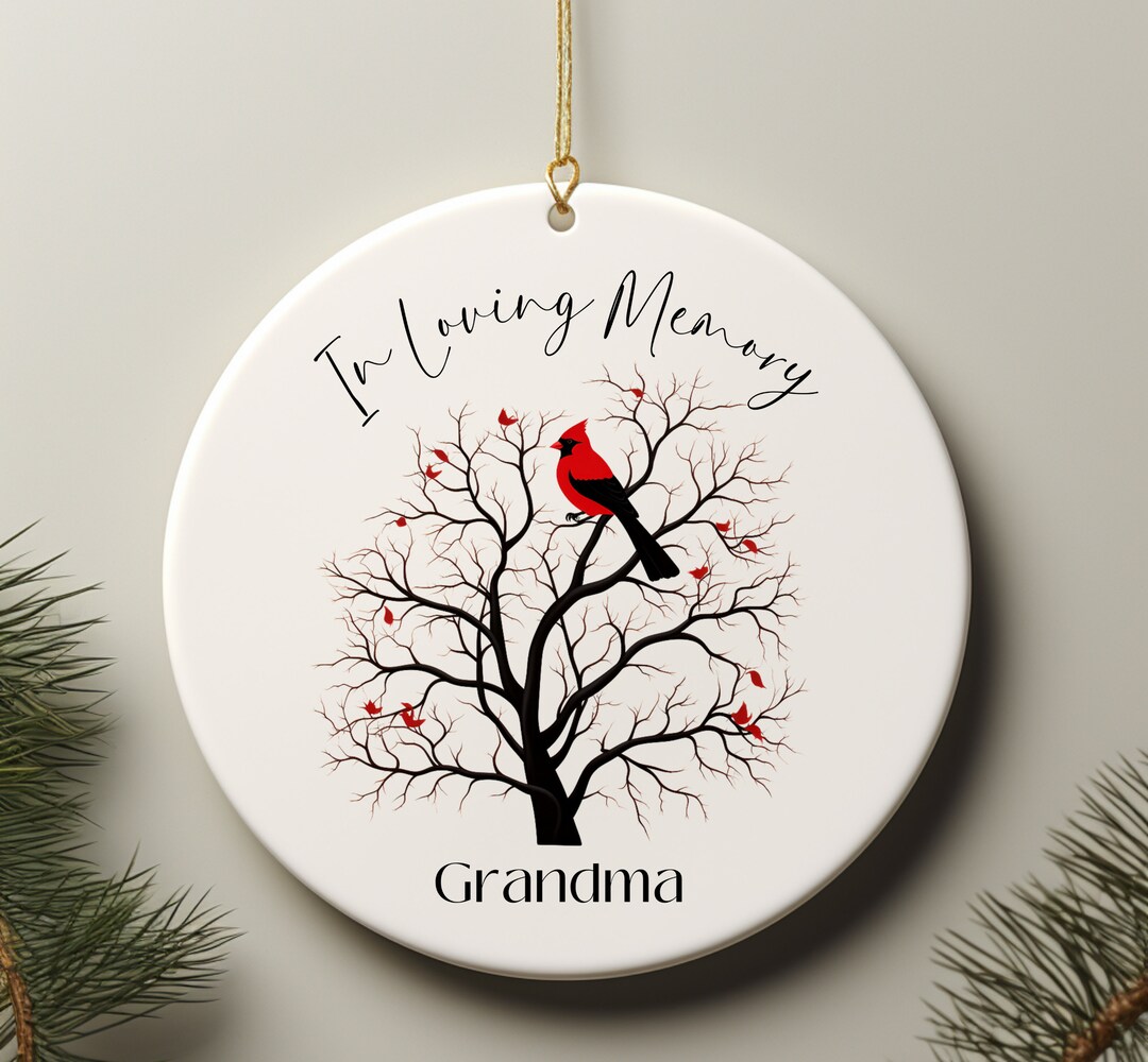 Personalized Cardinal Memorial Ornament | Custom in Loving Memory ...