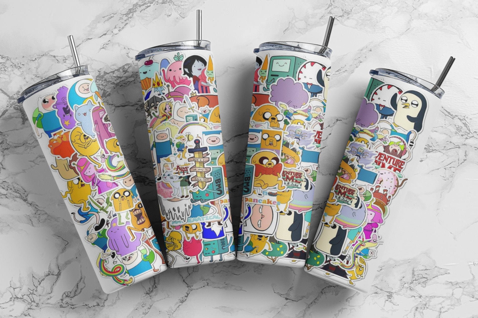 Adventure Time Sticker PNG for Sublimation on 20oz Tumbler - Etsy