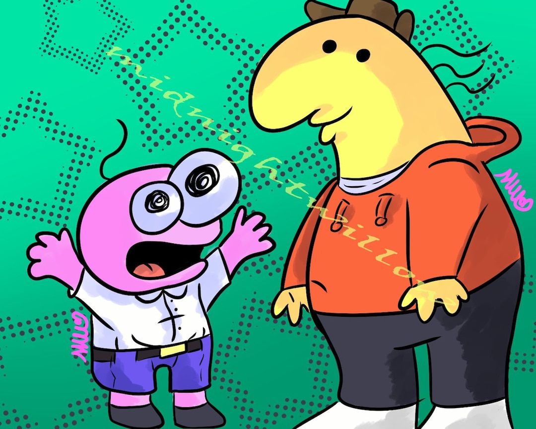 Pim and Charlie Smiling Friends 8x10 Print - Etsy