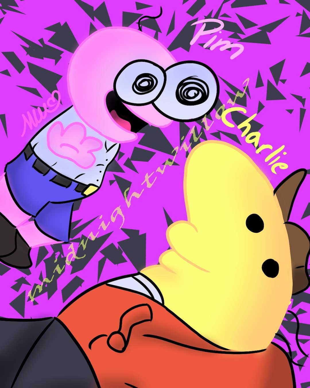 Charlie and Pim Smiling Friends 8x10 Print - Etsy