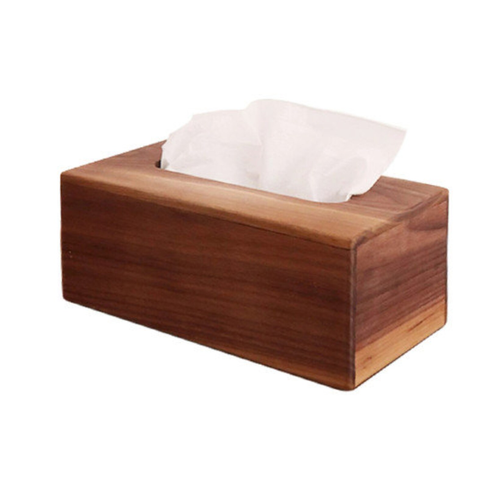 Wooden Tissue Box Cover - Wood Tissue Holder Square & Rectangle ...