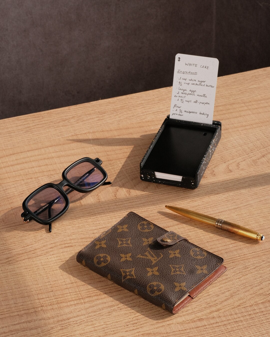 Handmade Terrazzo Note Card Case, Task Holder, To-do List Planner ...