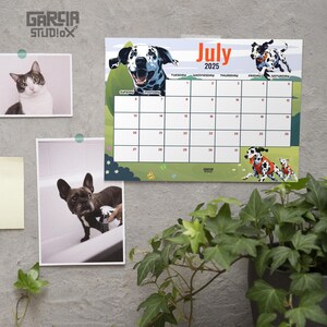 July 2025 Dalmatian Calendar: Printable Editable Monthly Planner (PDF ...
