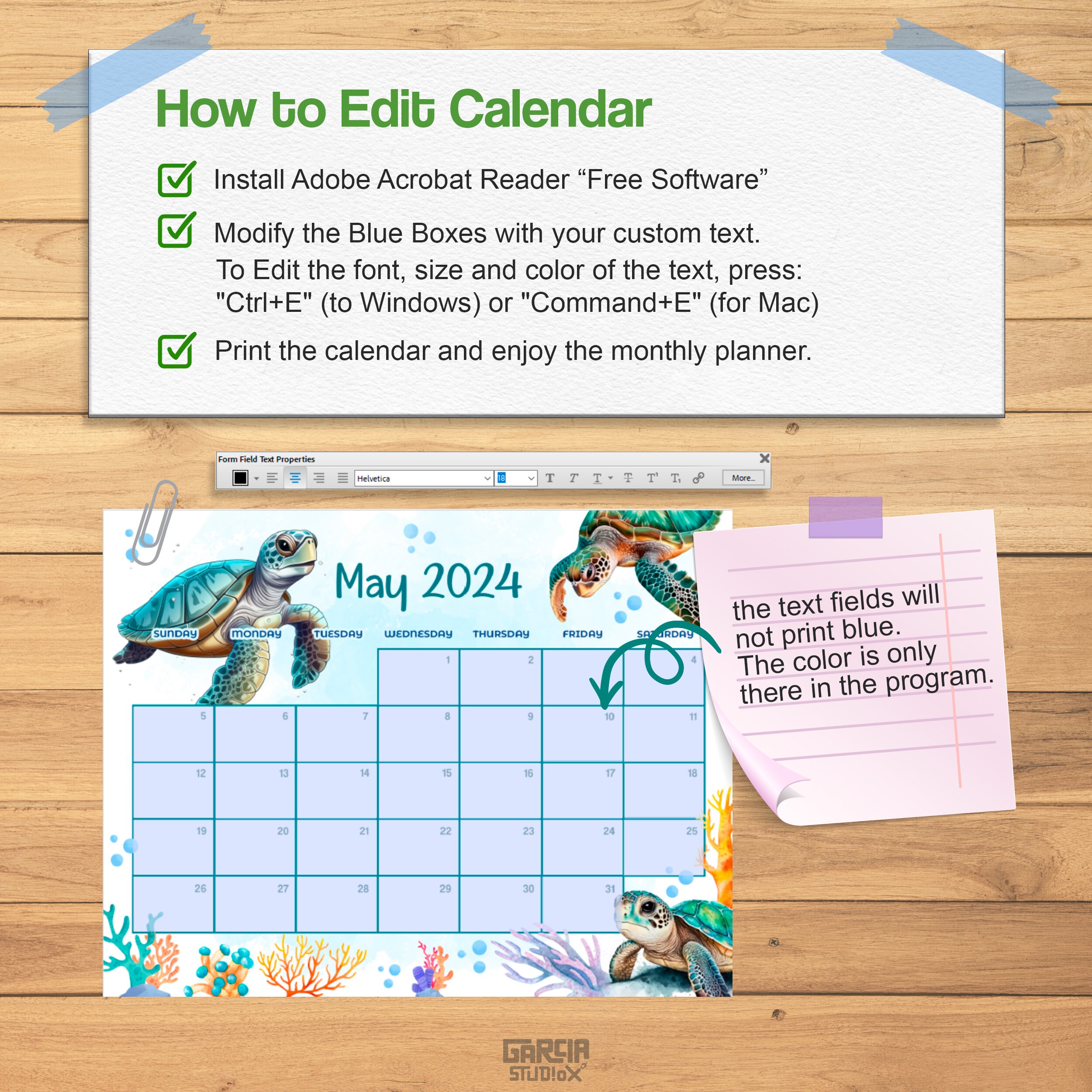 EDITABLE May 2024 Calendar, Fillable Spring Planner, Monthly Schedule ...