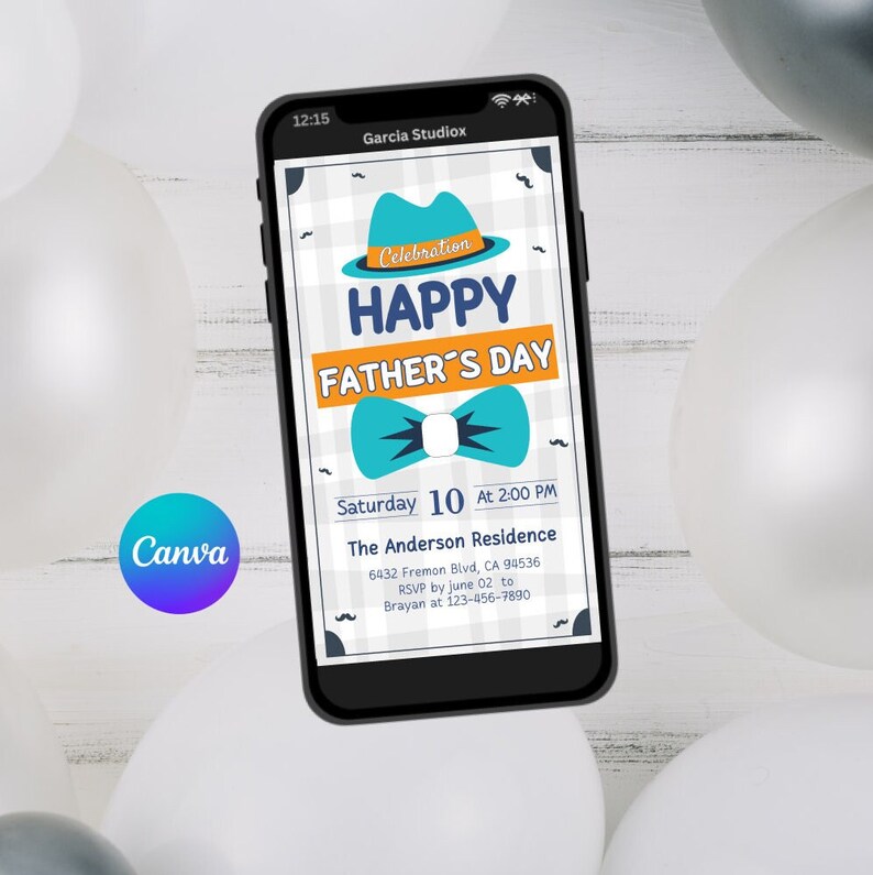 Fathers Day Celebration Invitation, Father's Day Brunch, Celebrate Dad ...