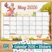 Printable May 2026 Calendar for Kids, Cute Deer Forest Theme, Editable ...