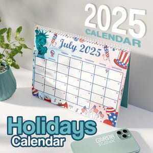 2025 Calendar Printable, Cute Kids Calendar 2025, Wall Calendar PDF ...