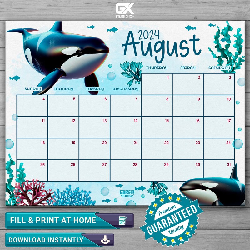 Summer 2024 Calendar - Etsy