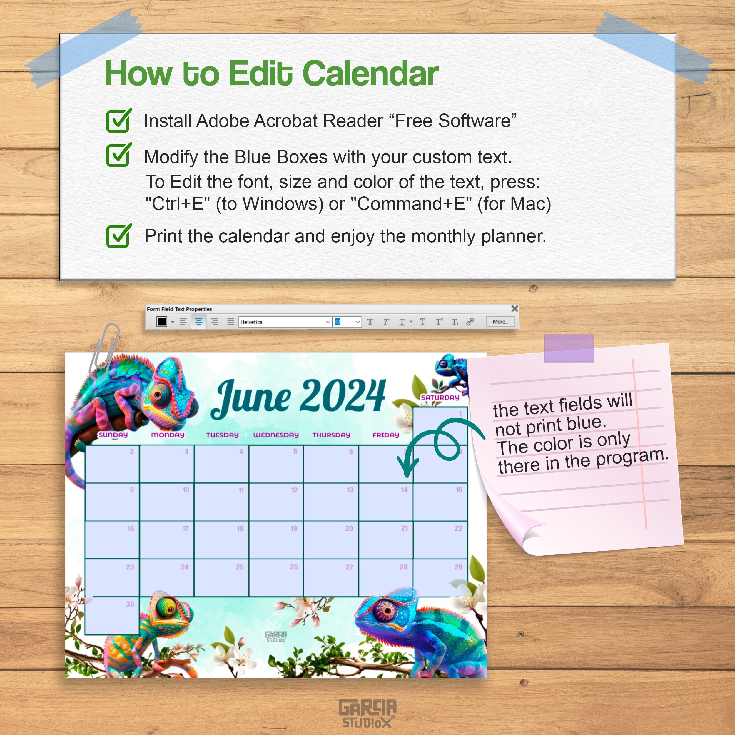 EDITABLE June 2024 Calendar, Fillable Summer Planner, Monthly Schedule ...