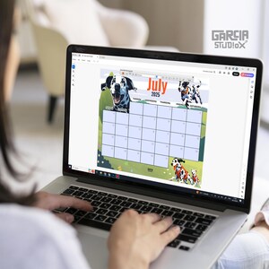 July 2025 Dalmatian Calendar: Printable Editable Monthly Planner (PDF ...