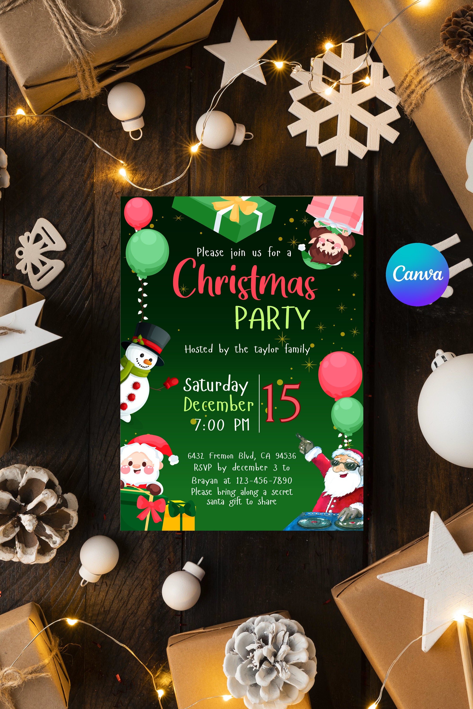 Funny Christmas Party Invitations Christmas Invitation - Etsy