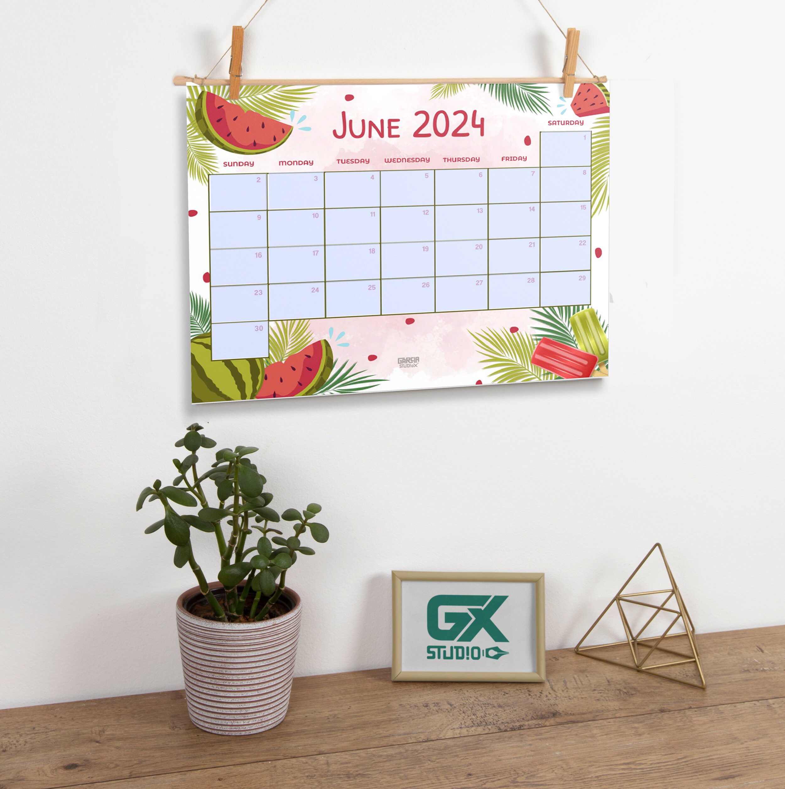 EDITABLE June 2024 Calendar, Fillable Summer Planner, Monthly Schedule ...