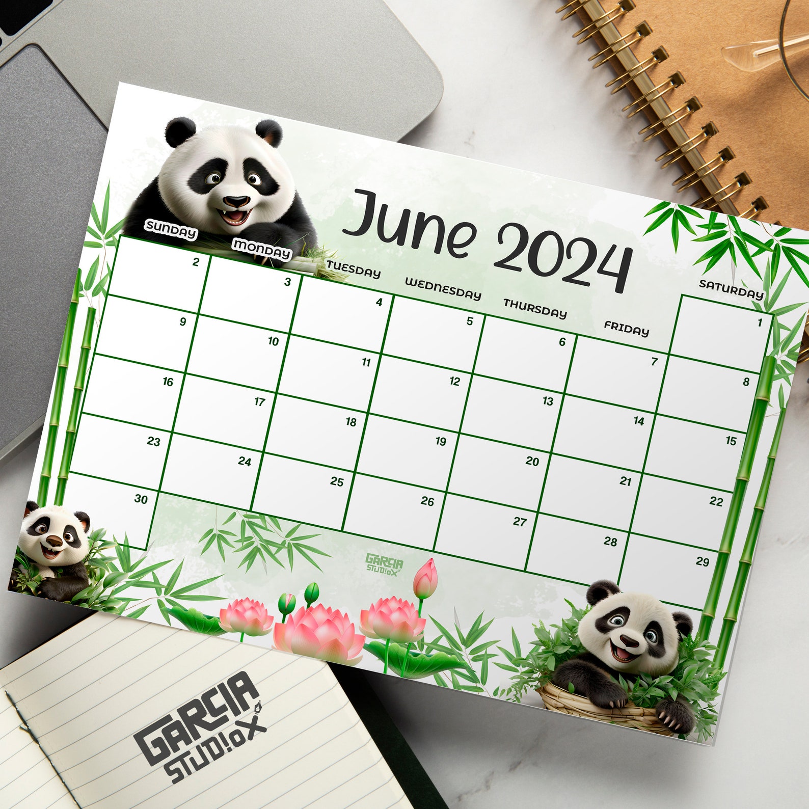 EDITABLE June 2024 Calendar, Fillable Summer Planner, Monthly Schedule ...