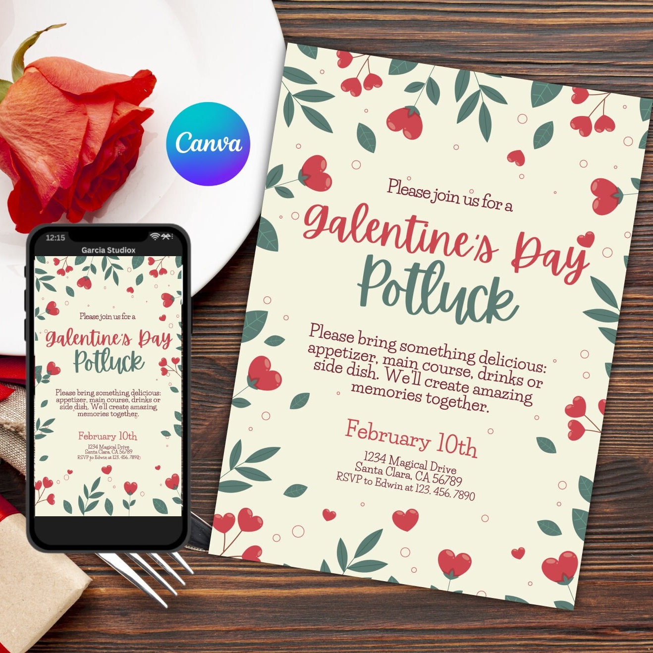 Brunch Potluck Invitation