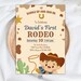 Editable First Rodeo Invitation Template | Cowboy Boy Western Birthday ...
