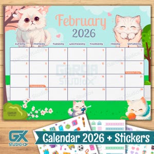 February 2026 Printable Calendar With Holidays – Editable Cute Persian ...