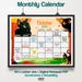 Editable October 2025 Cat Calendar PDF, Bombay Cat Digital Art ...