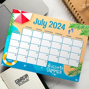 EDITABLE July 2024 Calendar, Fillable Patriot Planner, Monthly Schedule ...