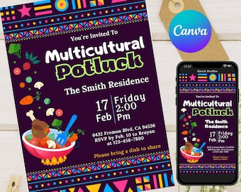 Potluck Party Banner - Etsy