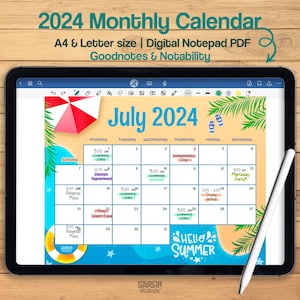 EDITABLE July 2024 Calendar, Fillable Patriot Planner, Monthly Schedule ...