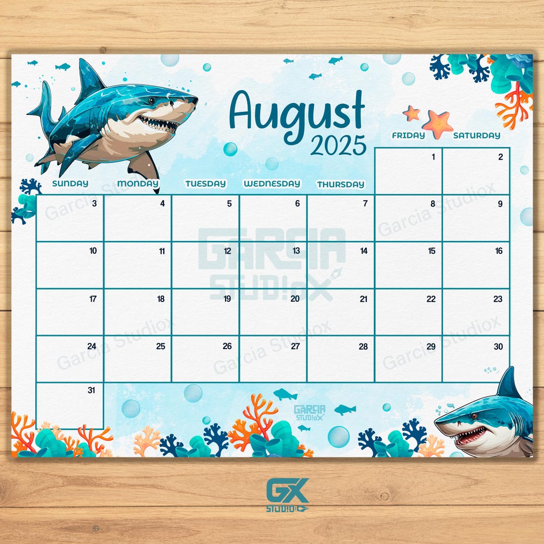 EDITABLE August 2025 Calendar, Fillable Summer Planner, Monthly ...