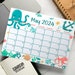 EDITABLE May 2024 Calendar, Fillable Spring Planner, Monthly Schedule ...