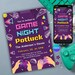 Online Game Night Potluck Invitation, Game Party Potluck Invite, Board ...