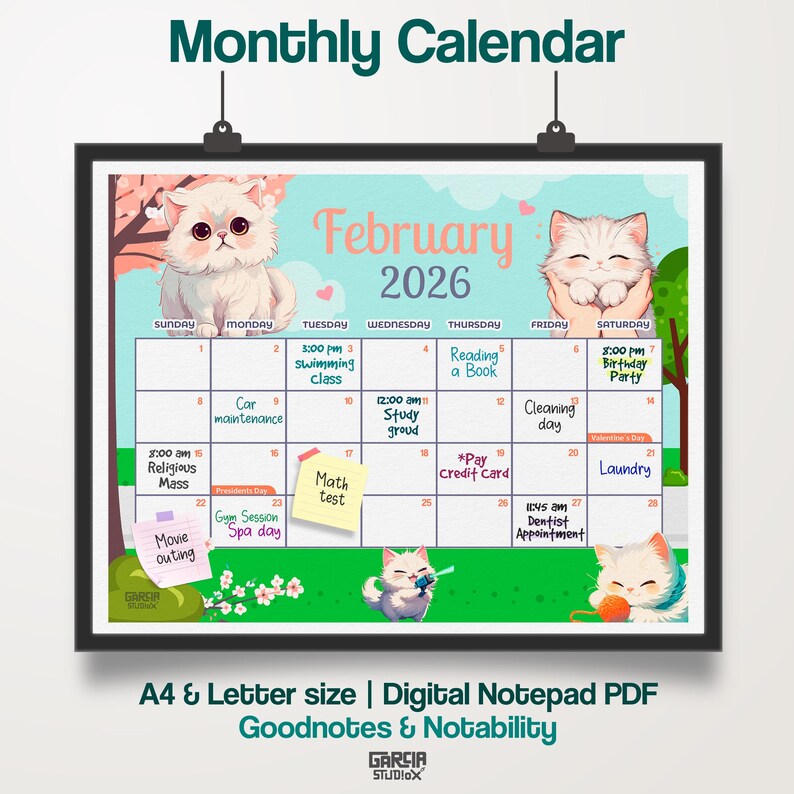 February 2026 Printable Calendar With Holidays – Editable Cute Persian ...