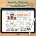 October 2025 Calendar for Kids, Editable Mummy Calendar, Cute Halloween ...