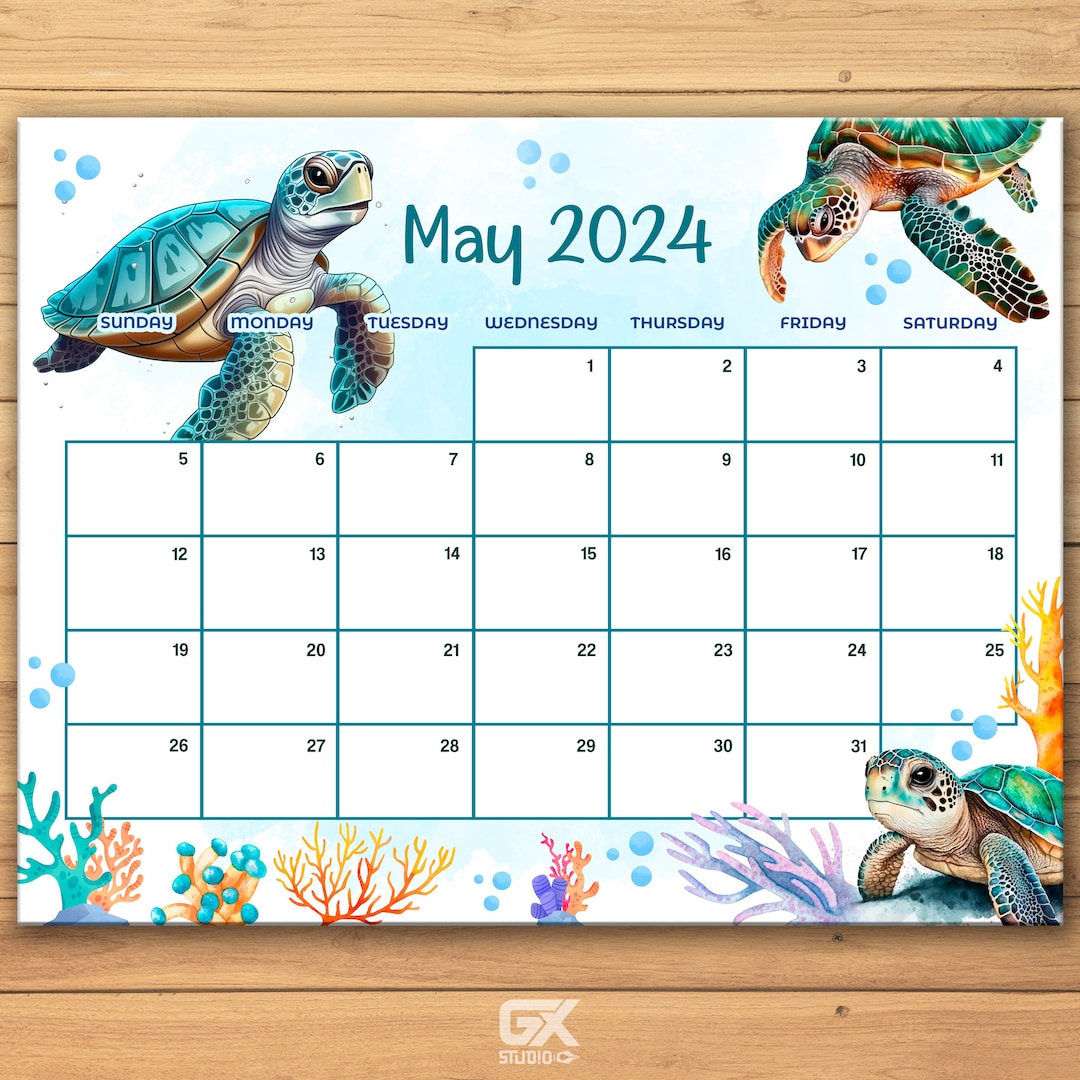 EDITABLE May 2024 Calendar, Fillable Spring Planner, Monthly Schedule ...