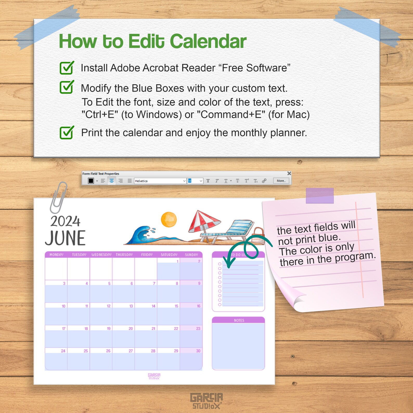 EDITABLE June 2024 Calendar, Monthly Planner, Monthly Schedule for Kids ...
