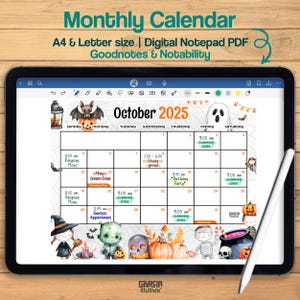 OCTOBER 2025 Calendar Editable, Fun Halloween Costume Party, Spooky ...