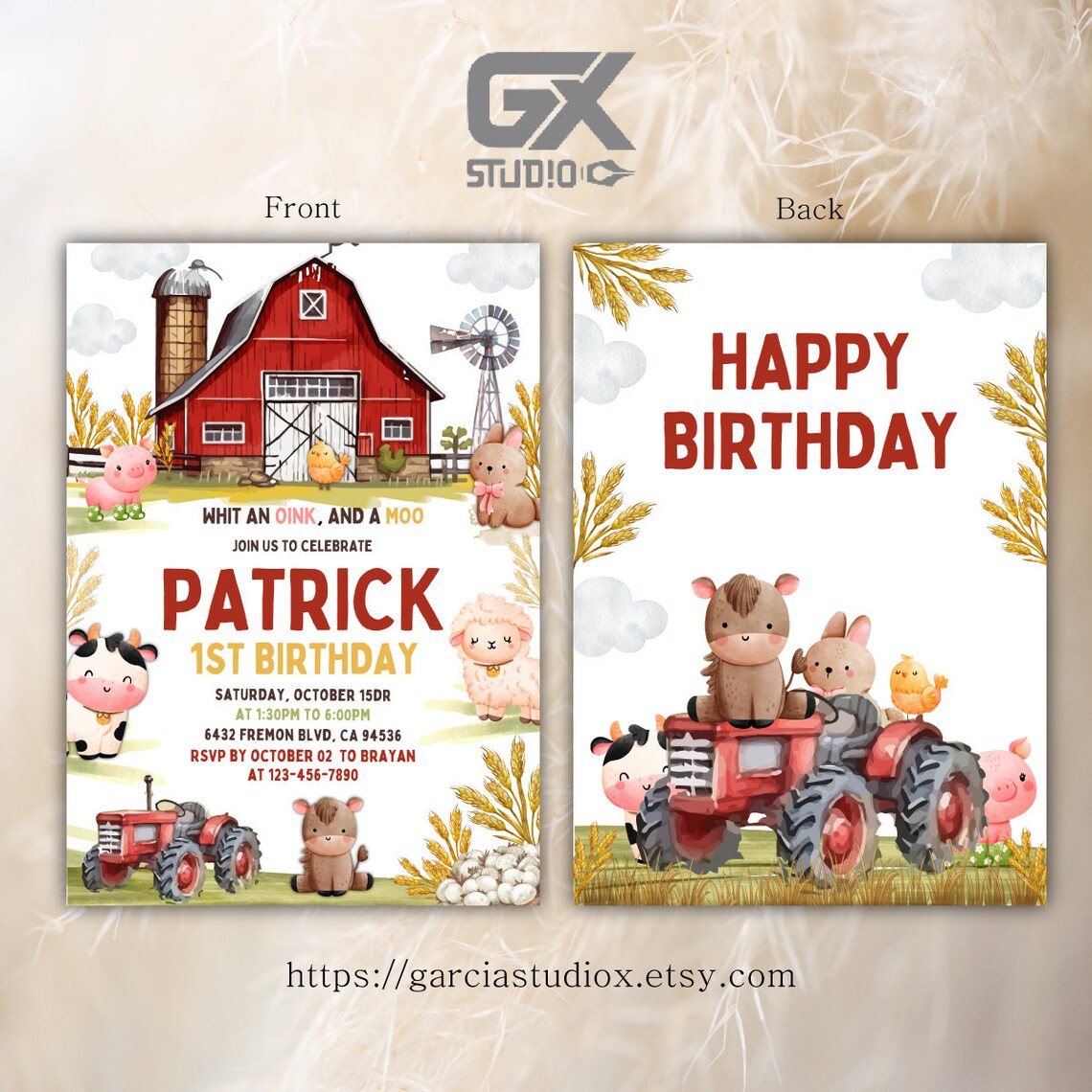 Editable Farm Birthday Welcome Sign Template, Farm Birthday Custom Sign ...